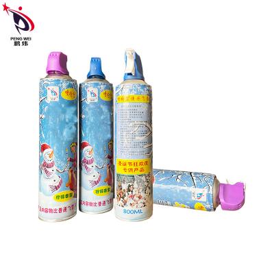 China Christmas Carnival Foam Snow Spray 800ml Non Flammable Non Toxic for sale
