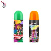 China OEM Hair Color Sprays 250ml Tinplate Can Free Of Toxin Instant Temporary Green for sale