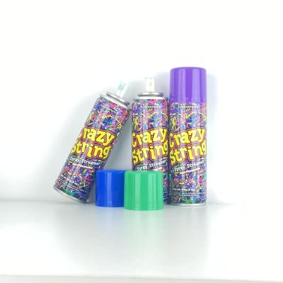 China OEM 8+ Age Range Goofy String Spray Funny Colorful Silly String Spray for sale