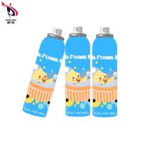China Pink Instant Foaming Spray Bubble Bath Cleanser Foaming Spray Mousse for sale