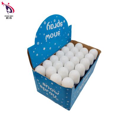 China 250ml Good Formula Foam Snow Spray Wedding Festive Party Snow Spray In Tinplate Cans for sale