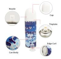 China 250ml Good Formula Foam Snow Spray Wedding Festive Party Snow Spray In Tinplate Cans for sale