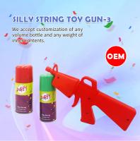 China Halloween Non - Flammable Party Crazy String Toy Gun For Kids Age Range 8+ for sale