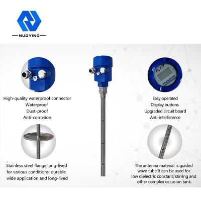 China 1.8GHz 6m Guided Wave Radar Level Meter with 4-20mA/HART/Modbus Output and Coaxial Probe for Liquid Level Measurement for sale