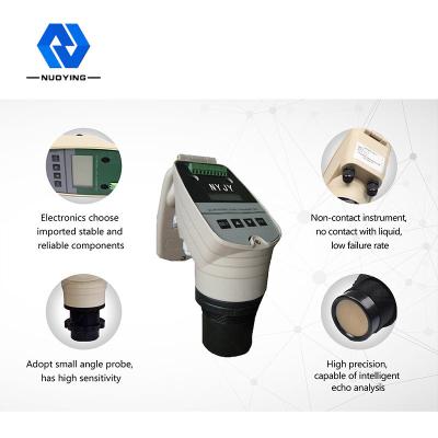 China 4-20mA Ultrasonic Water Liquid Level Meter NYCSUL-501 Sensor high precision ultrasonic liquid depth level meter for sale