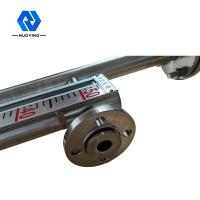 China NYUHZ Plate Magnetic Level Transmitter 6m Flange Installation 220VAC 1A for sale