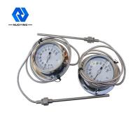 China 60mm Dial Bimetal Temperature Gauge 1.5 Accuracy SS304 0-150 Degree for sale