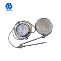 China 60mm Dial Bimetal Temperature Gauge 1.5 Accuracy SS304 0-150 Degree for sale