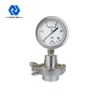 China Hygienic Sanitary pressure gauge with varivent diaphragm for sale