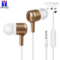 China Wholesale 120CM 5mm Wired In Ear Earphones Multi Color Earbuds with Mic for sale