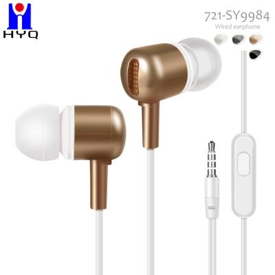 China Wholesale 120CM 5mm Wired In Ear Earphones Multi Color Earbuds with Mic for sale