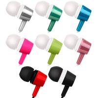 China Colorful Round Cable 3.5mm Wired In Ear Earphones 20Hz 20KHz 105dB for sale