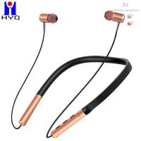 China Foldable Neckband Bluetooth Headphones 10mm Drivers 24H Playtime Fast Charging IPX7 Waterproof for sale