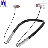 China Foldable Neckband Bluetooth Headphones 10mm Drivers 24H Playtime Fast Charging IPX7 Waterproof for sale