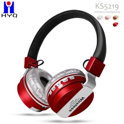 China Factory KS5219 Over Ear Bluetooth Headset 40mm Driver 3.5mm Wireless Headphones for sale