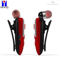 China Bluetooth 5.0 Mono Earbud Retractable Headset with Mic 14H Talk Time 10m Range for sale