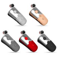 China Bluetooth 5.0 Mono Earbud Retractable Headset with Mic 14H Talk Time 10m Range for sale