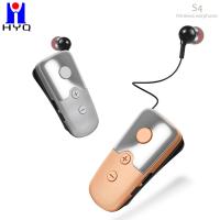 China Bluetooth 5.0 Mono Earbud Retractable Headset with Mic 14H Talk Time 10m Range for sale