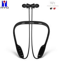 China Bluetooth 5.0 Neckband Earphones IPX4 Waterproof Magnetic 230mAh Black Red for sale