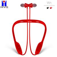 China Bluetooth 5.0 Neckband Earphones IPX4 Waterproof Magnetic 230mAh Black Red for sale