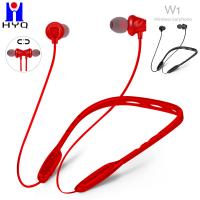 China Bluetooth 5.0 Neckband Earphones IPX4 Waterproof Magnetic 230mAh Black Red for sale