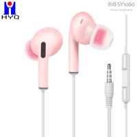 China Plastic Round Cable Noise Cancelling Wired Earphones IPX2 Waterproof 10mm Driver 1.2m Cable for sale