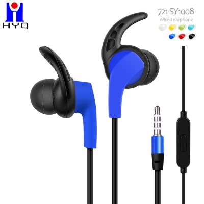 China 1.2m Wired In Ear Earphones 10mm Speaker Noise Isolating Earbuds with Mic 3.5mm Jack for sale