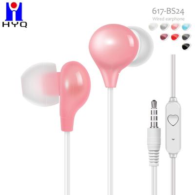 China 120cm Wired In Ear Earphones with Mic 3.5mm Jack 32 Ohm Stereo Earbuds for sale