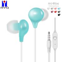 China 120cm Wired In Ear Earphones with Mic 3.5mm Jack 32 Ohm Stereo Earbuds for sale