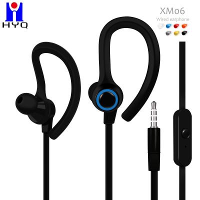China Wired In Ear Earphones 20Hz 20KHz 32 Ohm 3D Flexible Earhook PVC TPE Cable Sports Earbuds for sale