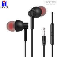China TPE Cable IPX2 Metal Wired Earphones 32Ω 120cm with Mic for 3.5mm Devices for sale