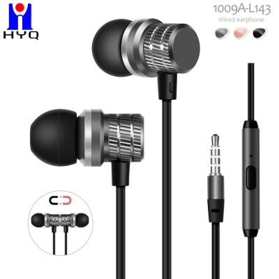 China HiFi Stereo Wired Earphones with Volume Control 20Hz-20KHz 3.5mm Jack Metal Build for sale