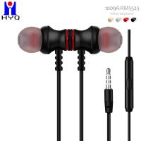 China 1.2m Magnetic Wired Earphones with In-Line Control 10mm Driver 3.5mm Stereo Earbuds for iPhone Samsung for sale
