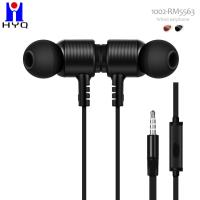 China Black Gold 100db Metal Wired Earphones IPX3 Waterproof 1.2m Cable with Mic for sale