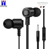 China Black Gold 100db Metal Wired Earphones IPX3 Waterproof 1.2m Cable with Mic for sale