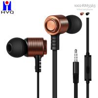 China Black Gold 100db Metal Wired Earphones IPX3 Waterproof 1.2m Cable with Mic for sale