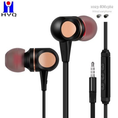 China Metal Case Flat Cable Earbuds 106dB Noise Cancelling Wired Earphones 16 Ohm for sale
