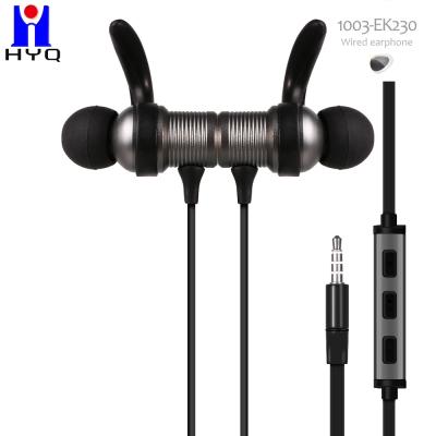 China OEM Alloy Housing 106dB Metal Wired Earphones with Ear Hooks 10mm Driver for sale