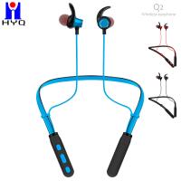 China 135mAH Noise Neckband Bluetooth Earphones V5.1 English Voice Reminder 8H Playtime for sale