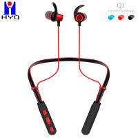 China 135mAH Noise Neckband Bluetooth Earphones V5.1 English Voice Reminder 8H Playtime for sale