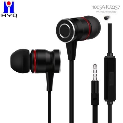China ROHS High Bass Earphones 3.5mm Noise Cancelling Earbuds 106dB 16Ω Wired with Microphone for sale