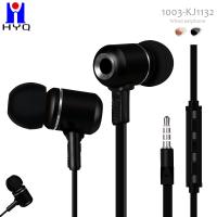 China OEM Metal Wired Earphones 10mW 3.5mm In Ear Headphones with Mic Volume Control CE RoHS for sale