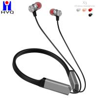 China Winding Preventing 8h Wireless Neckband Earbuds With Silicon Holder for sale