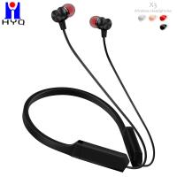 China Winding Preventing 8h Wireless Neckband Earbuds With Silicon Holder for sale