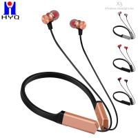 China Winding Preventing 8h Wireless Neckband Earbuds With Silicon Holder for sale