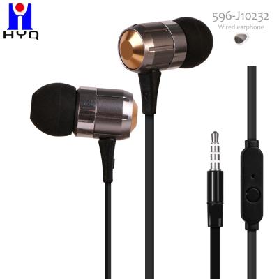 China In Ear 20Hz Flat Cable Earphones 6U Magnetic Earbuds Wired With Microphone 10mm Driver for sale