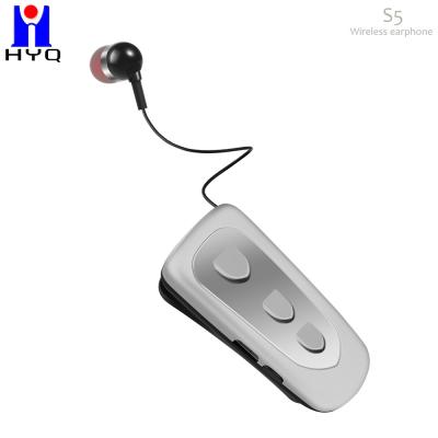 China Bluetooth V5.0 Business Earphone 14h Talk Time Handsfree Retractable Headset with Microphone for sale