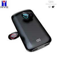 China OEM Metal Case TWS True Wireless Earbuds 6000mAh Power Bank 90dB Bluetooth 5.0 for sale