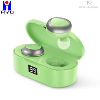 China LED Intelligence Display True Wireless Stereo Earphone 5H Green Color for sale