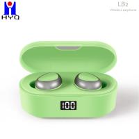 China LED Intelligence Display True Wireless Stereo Earphone 5H Green Color for sale